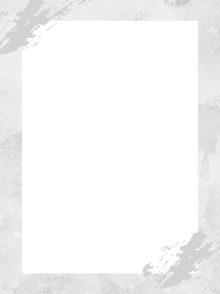 Grey White Watercolor Blank Notepaper A4 Document | PDF