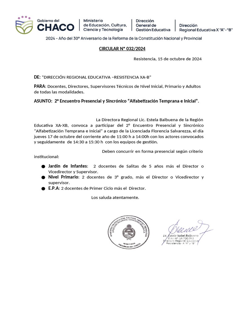 Encuentro sobre Alfabetización 2024 | PDF