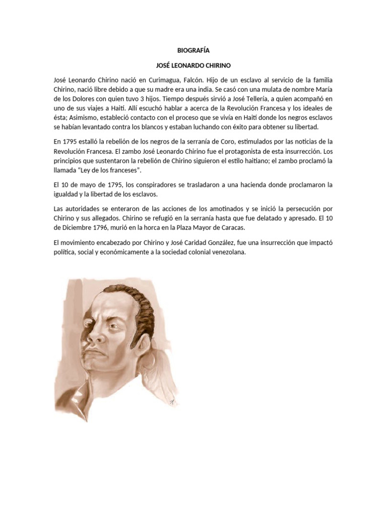 Biografia Jose L. Chirinos | PDF