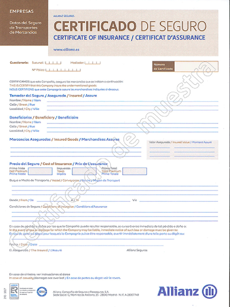 Certificado SEGURO | PDF