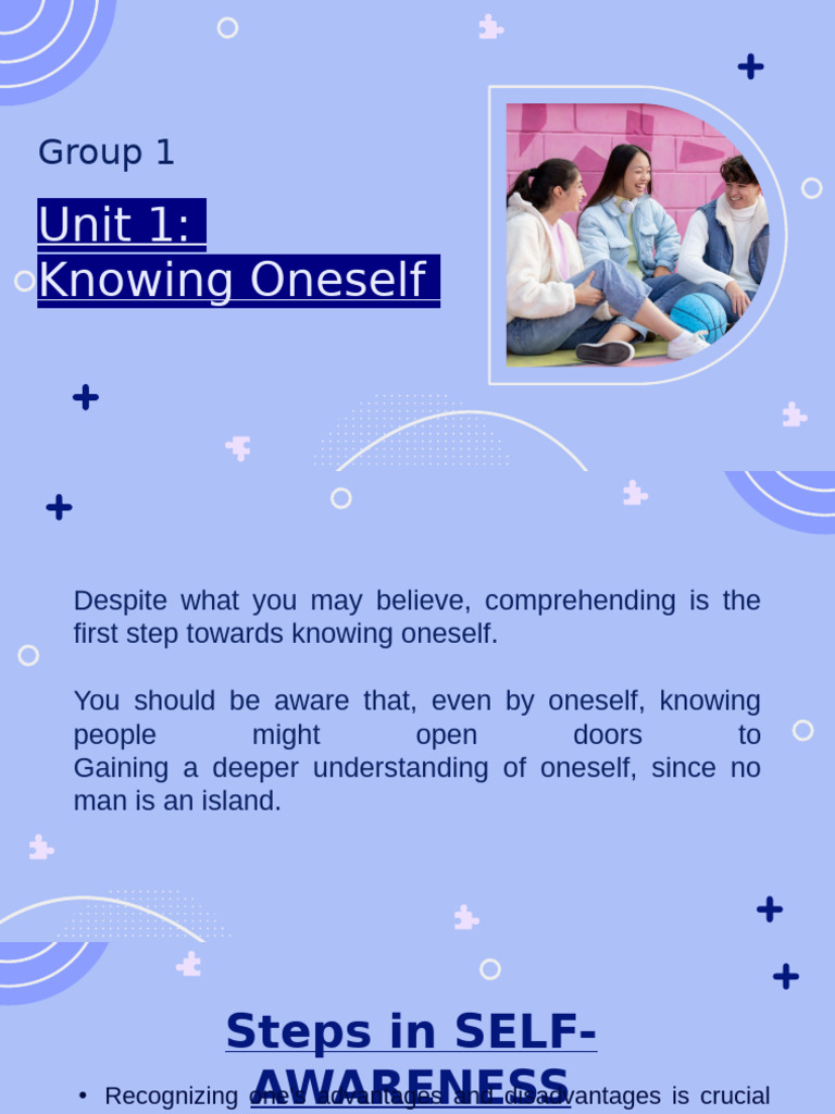 Group 1 Unit 1 Knowing Oneself | PDF | Id | Self Concept