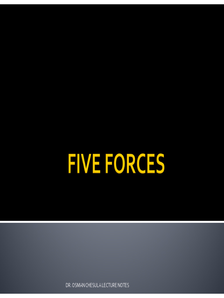 Porters Five_forces Model | PDF | Business Process | Financial Economics