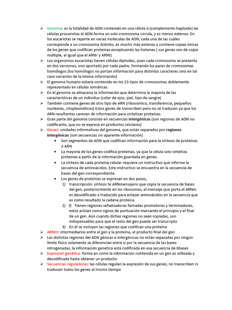 Transcripción Clase2 | PDF | Codigo genetico | Rna