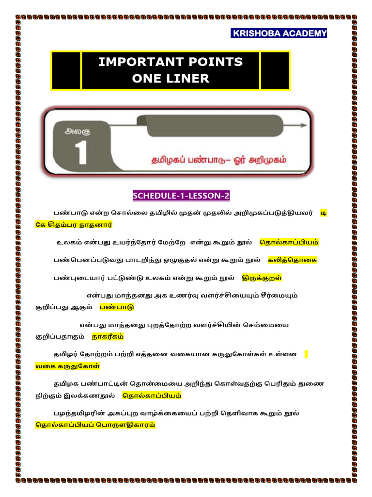 TNPSC Ethics One Liner | PDF
