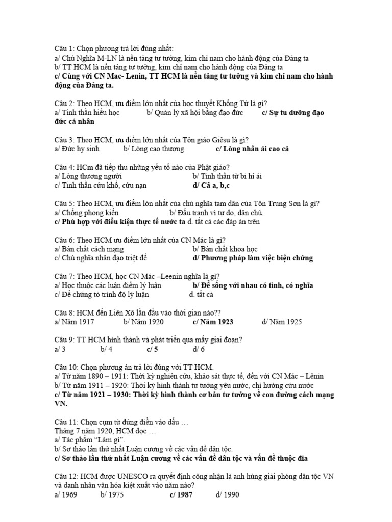 TTHCM T NG H P | PDF