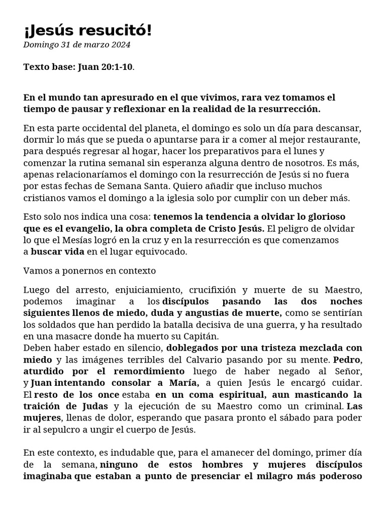 Jesús Resucito | PDF | La resurrección de Jesús | Cristo (título)