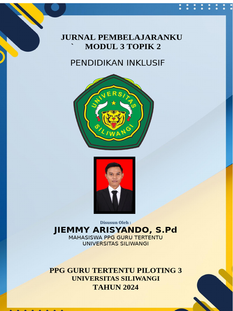 Jurnal Modul 3 Topik 2 - Pendidikan Inklusif - Yuli Ovitayanti | PDF