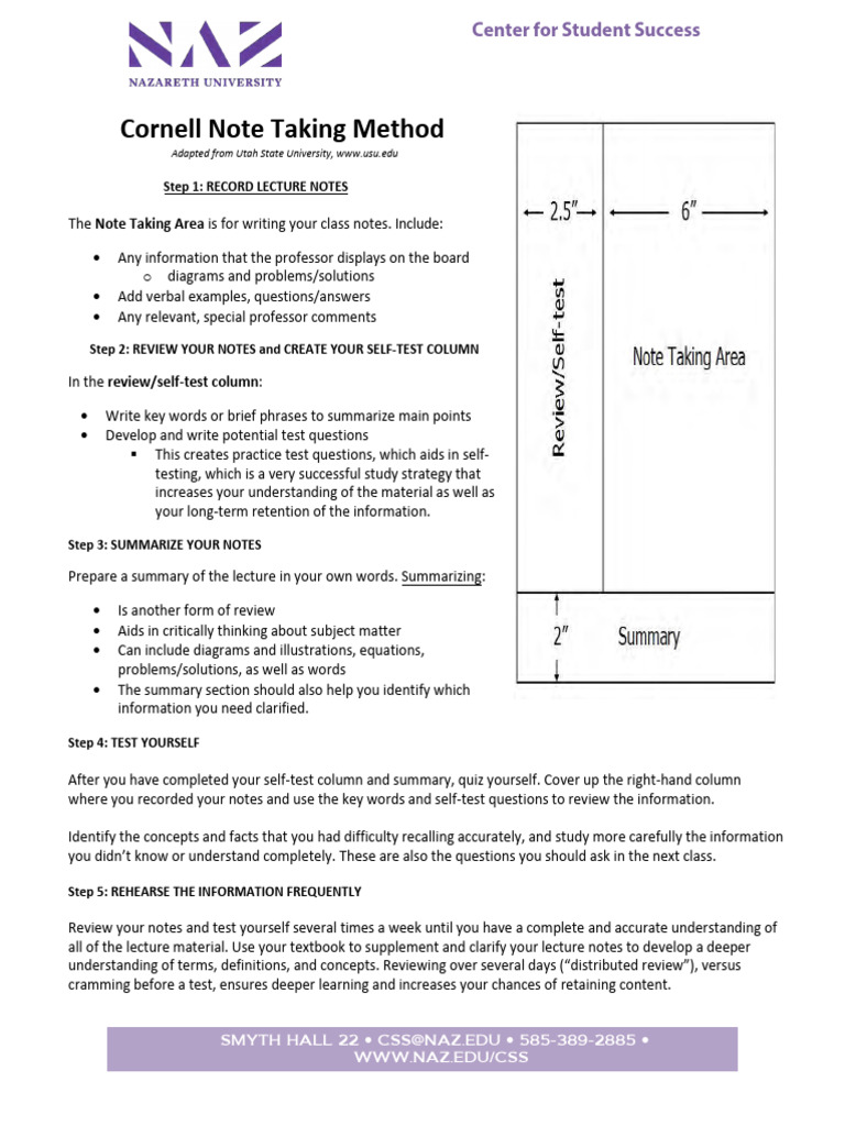 Cornell Note Taking Method Updated | PDF | Hepatitis | Hepatitis B