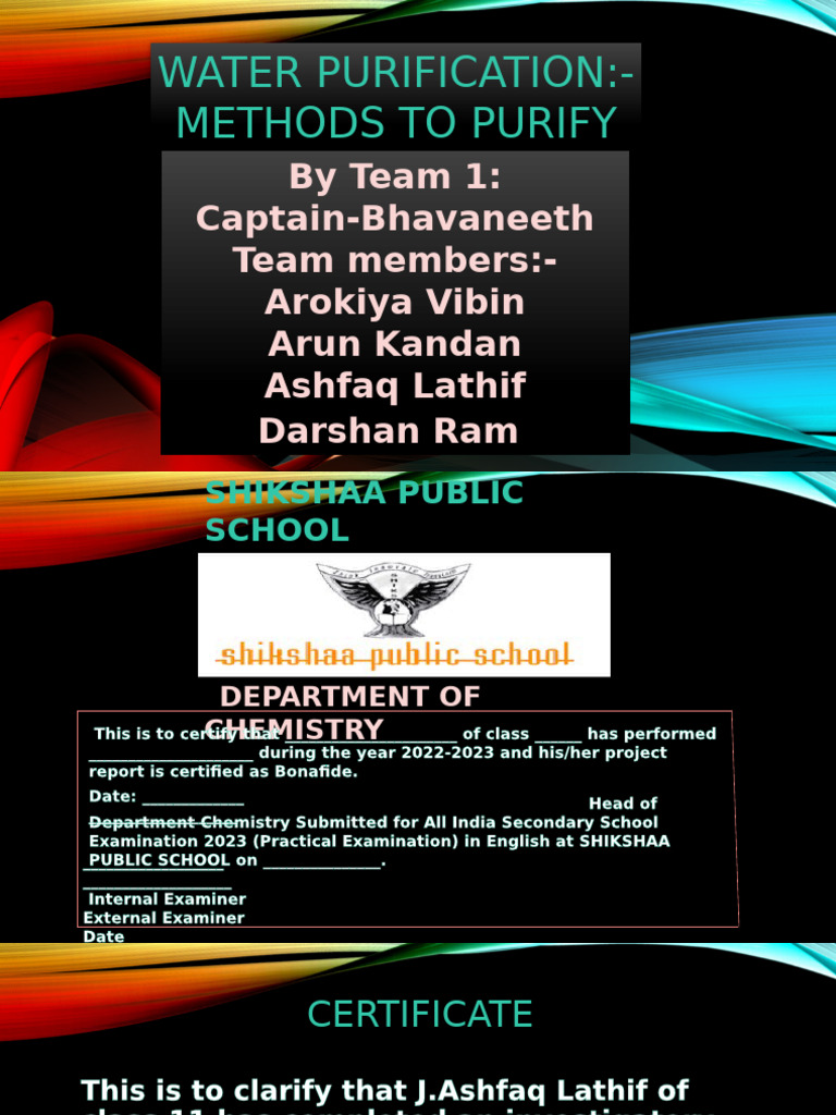 Water Purification | PDF | Water Purification | Drinking Water