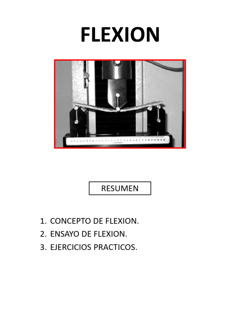 Conceptos y Ensayos de Flexión en Ingeniería | PDF | Doblar | Mecanica ...