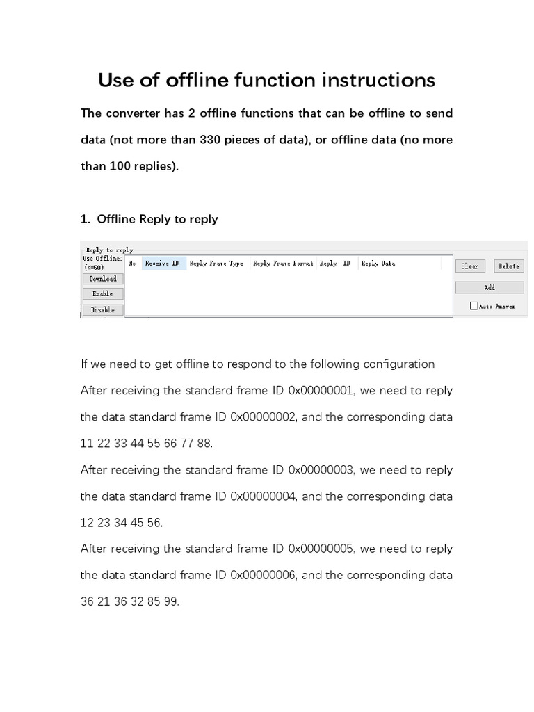 8.use of Offline Function Instructions | PDF | Software | Computer Architecture
