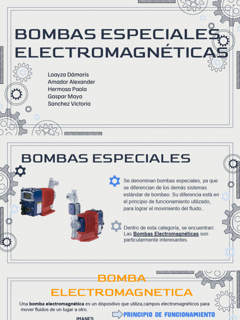 Bombas Dinámicas Especiales | PDF | Campo magnético | Corriente eléctrica