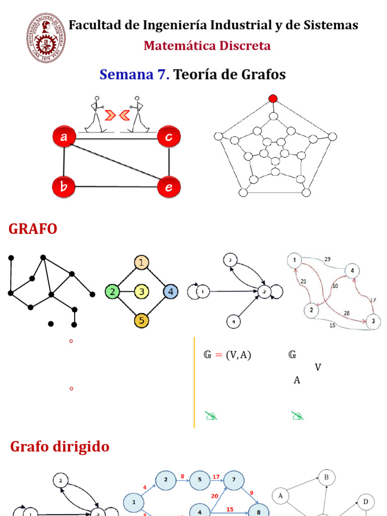 S7. Teoría de Grafos | PDF | Vértice (teoría de grafos) | Teoría de grafos
