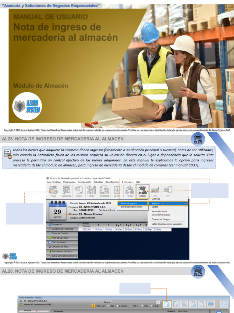 Al28.nota de Ingreso de Mercaderia Al Almacen | PDF | Derechos de autor ...