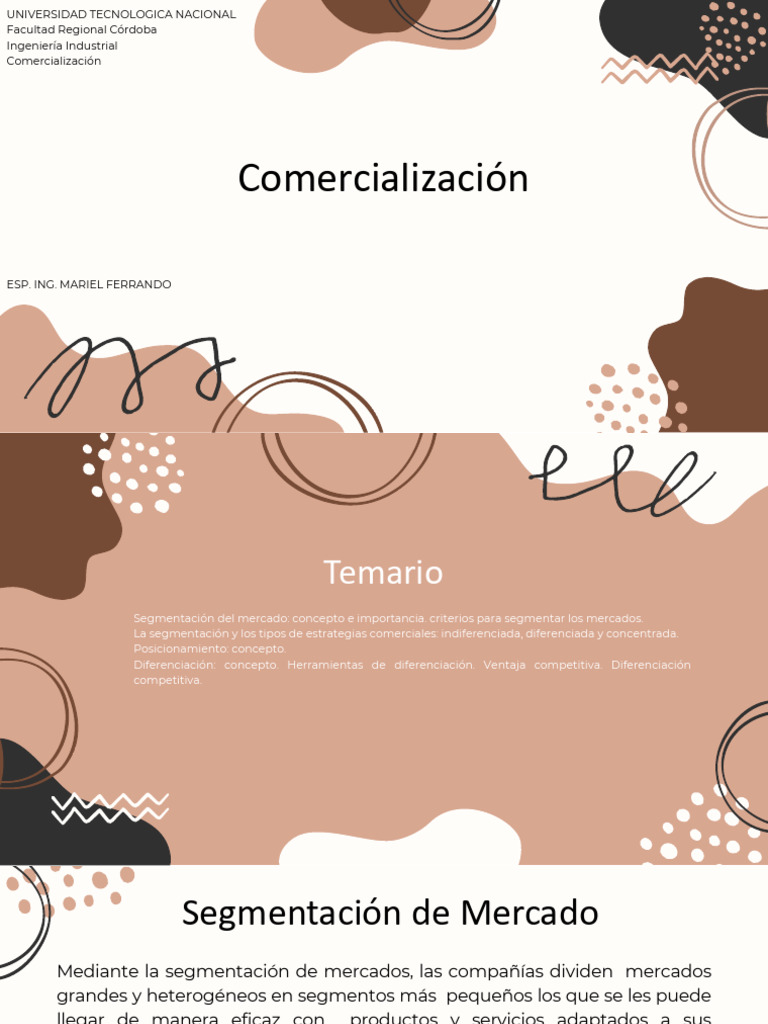 Segmentacion Y Posicionamiento De Los Mercados 2 Pdf Marketing