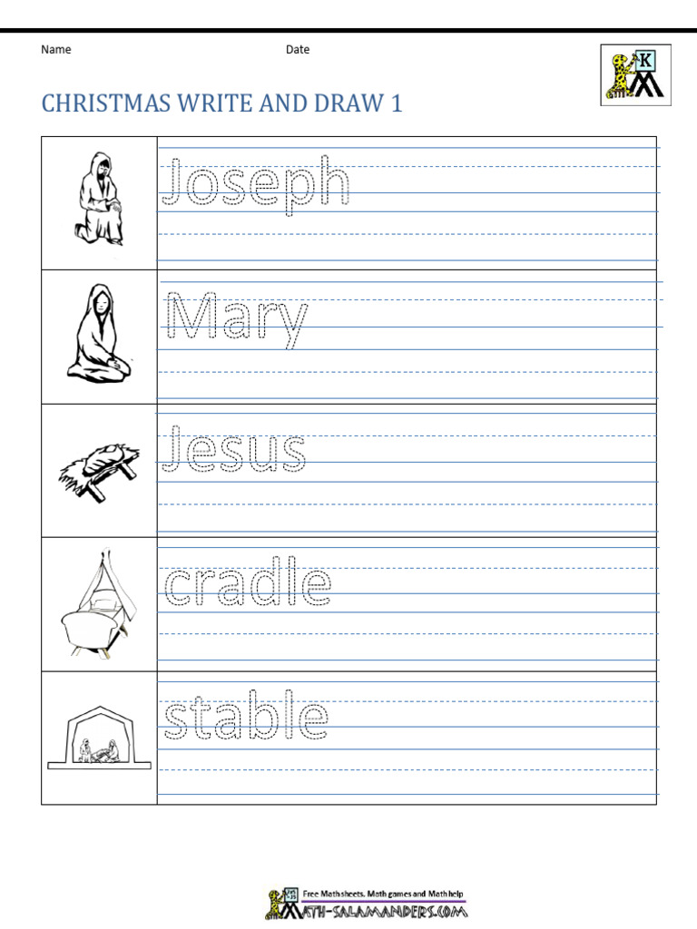 Christmas Write and Draw 1 | PDF