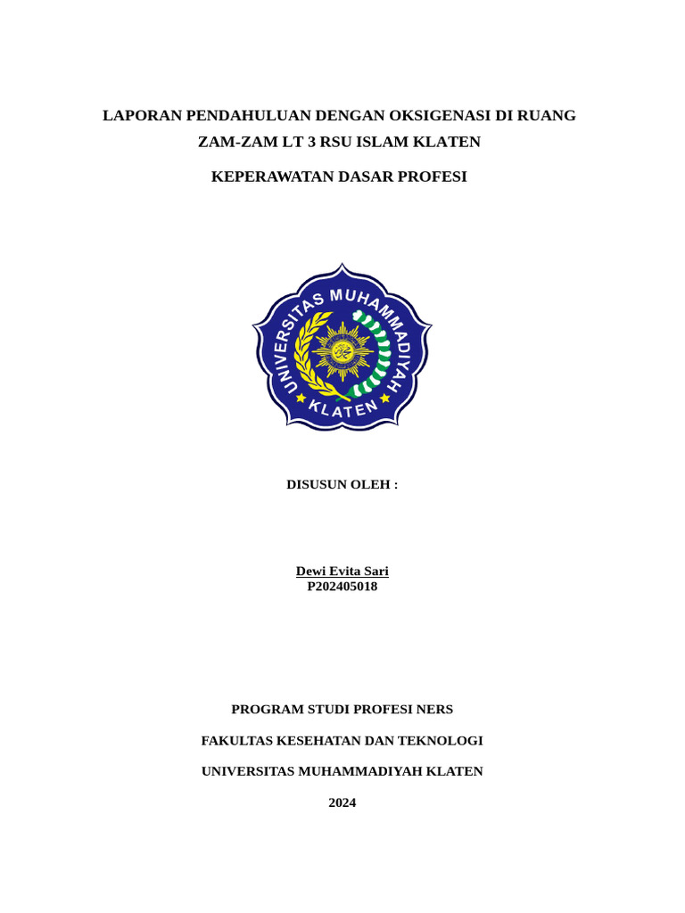 LP KDP Oksigenasi | PDF