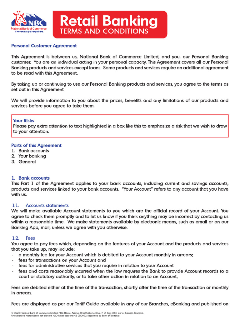 Retail Banking Tc En | PDF | Credit Card | Cheque