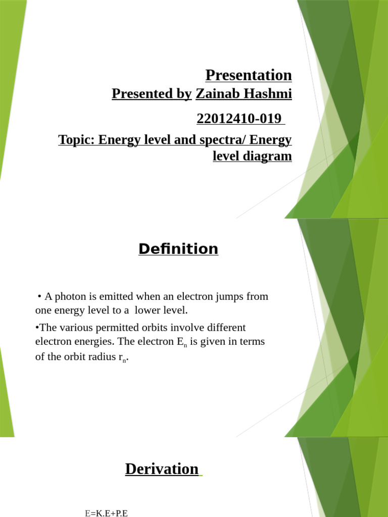 Energy Level Diagram.. | PDF | Energy Level | Emission Spectrum