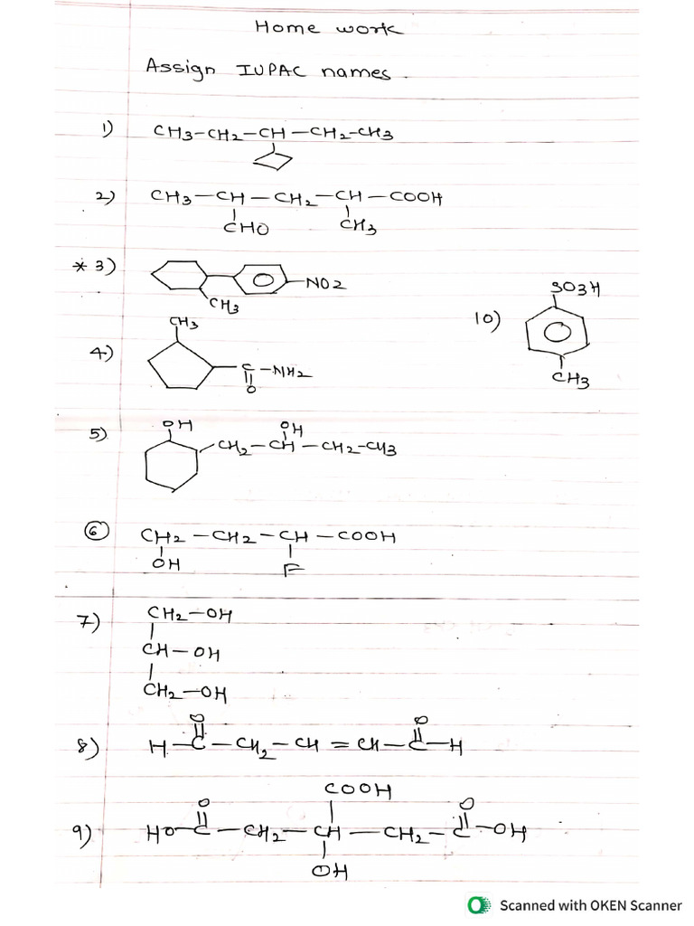 Chemistry Homework | PDF