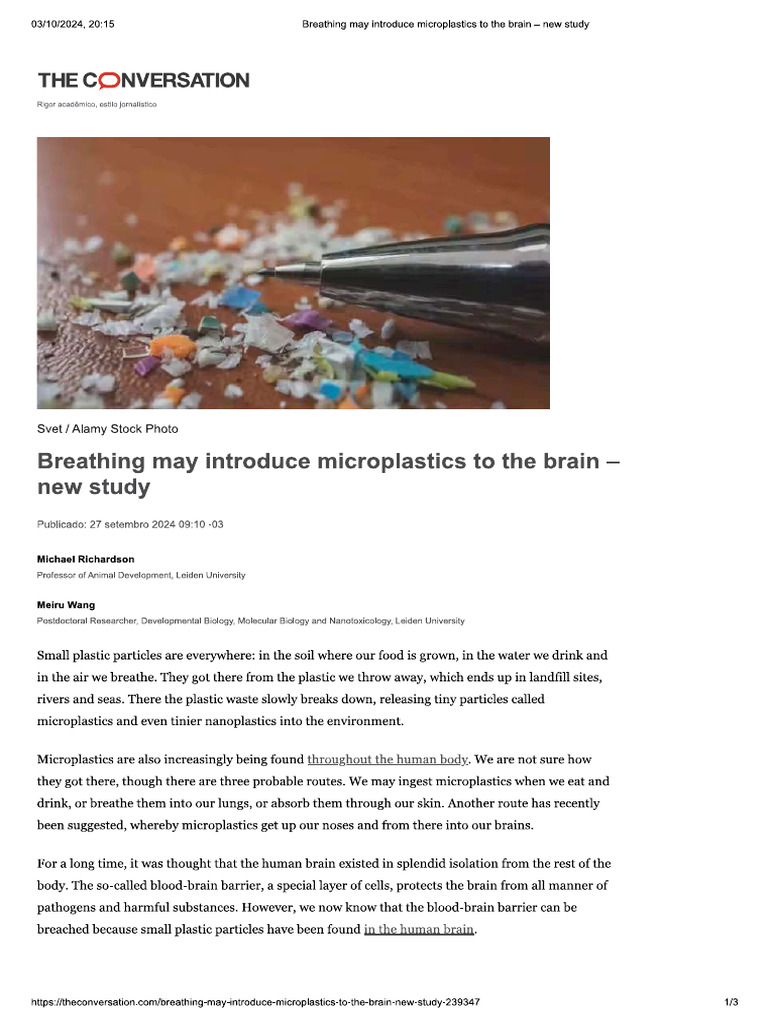 Breathing Microplastics | PDF