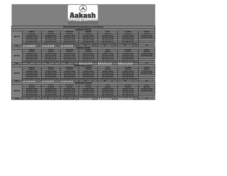Nsejs Schedule 14 Oct To 20 Oct 2024-2 | PDF