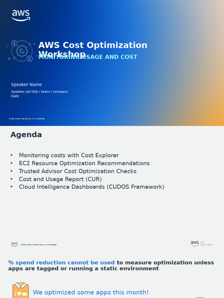 Cost Optimization - Monitoring | PDF | Amazon Web Services | Computing
