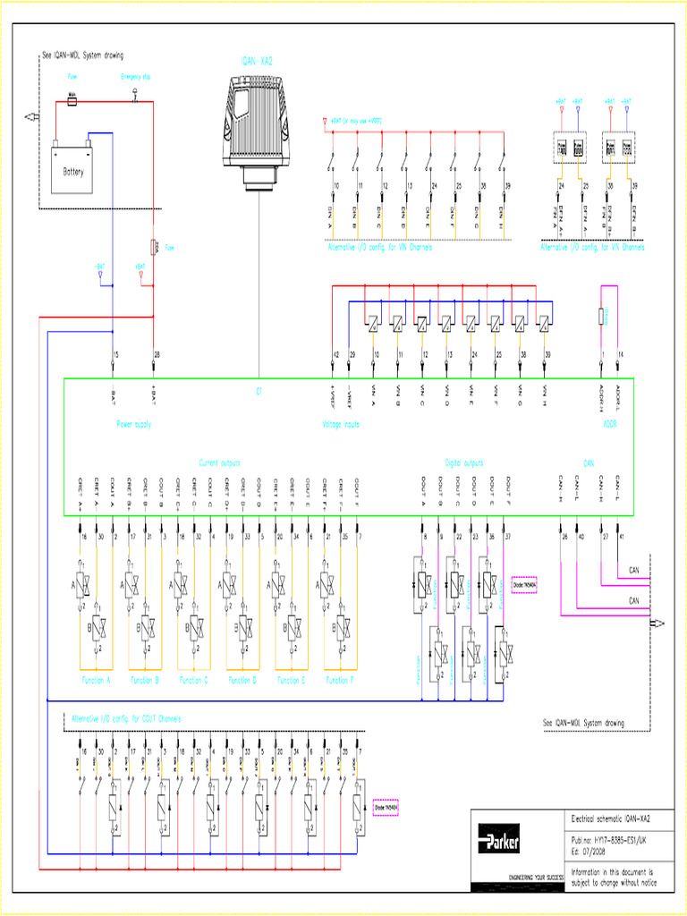 Iqan-xa2 Uk Electrical Schematic | PDF