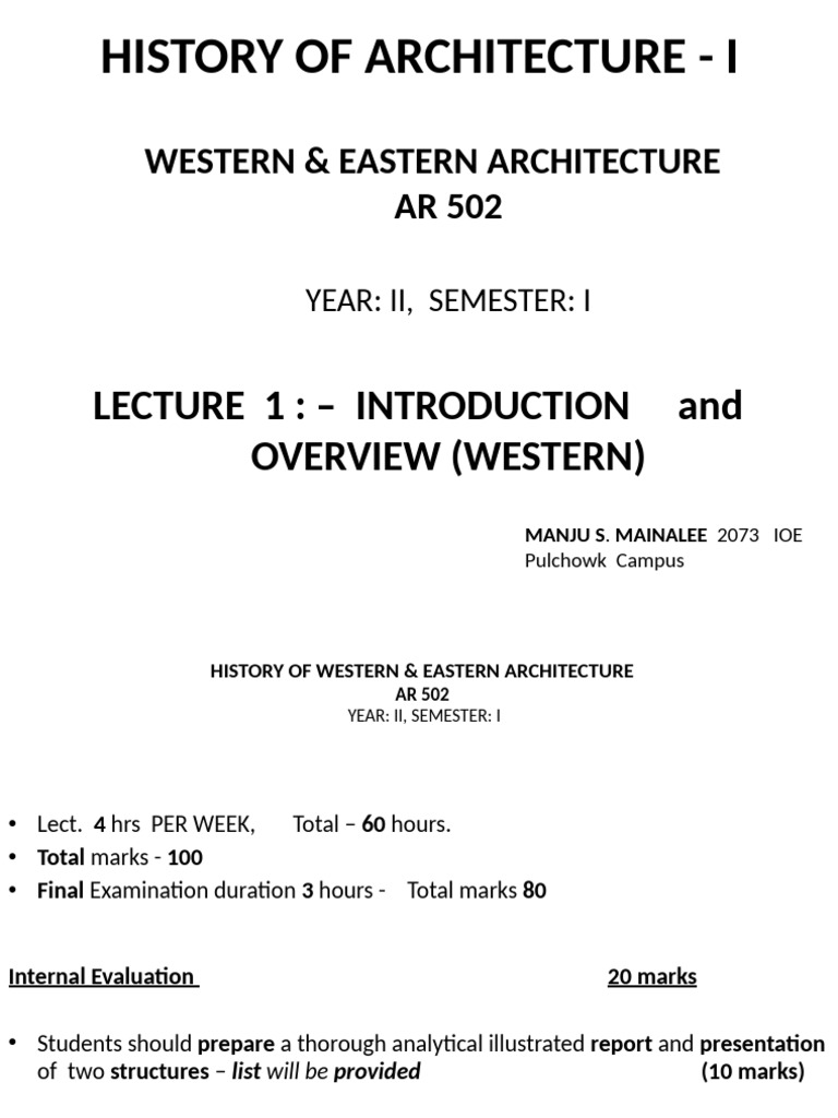 1.HWA. Lecture - 1 Intro. (Overview) | PDF | Gothic Architecture ... 1.HWA. Lecture - 1 Intro. (Overview) | PDF | Gothic Architecture ...