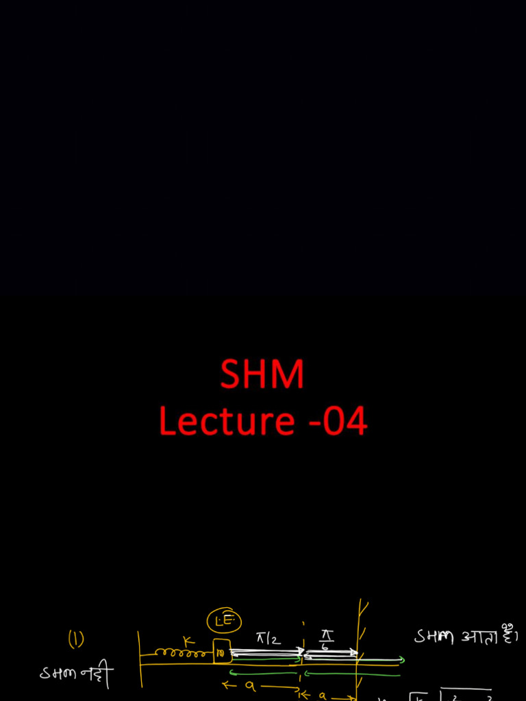 Lecture 04 - SHM | PDF