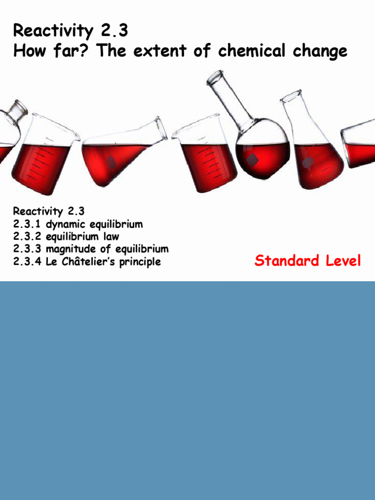 Reactivity 2.3 How Far The Extent of Chemical Change | PDF | Chemical ...