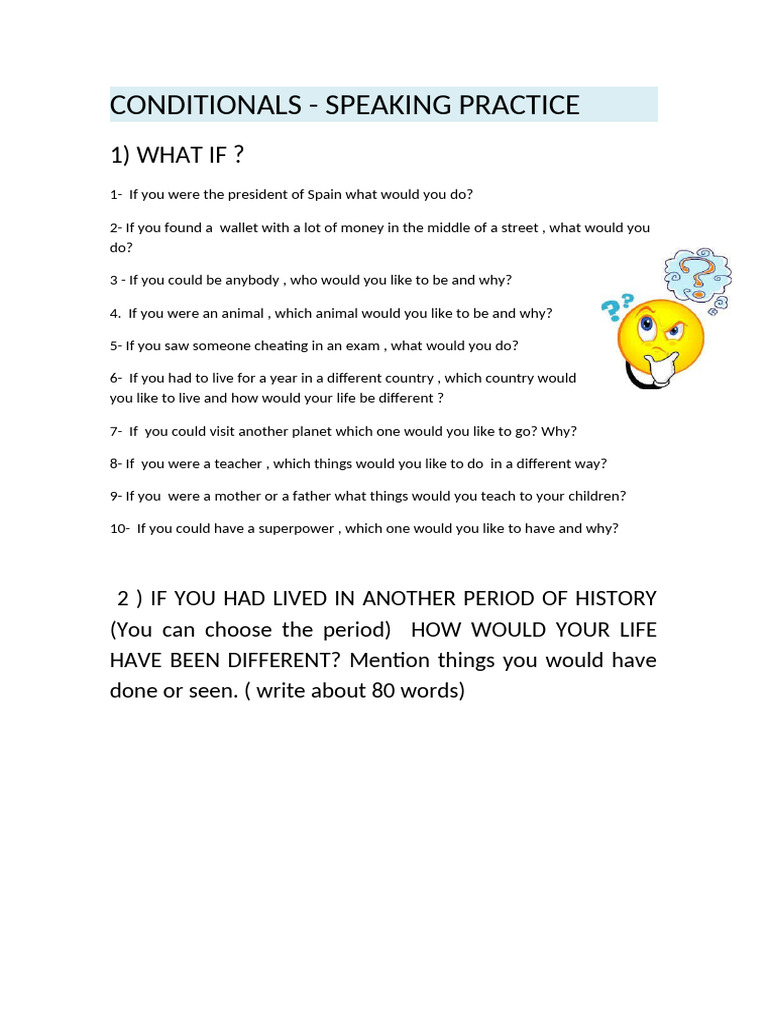 English Conditional Practice | PDF