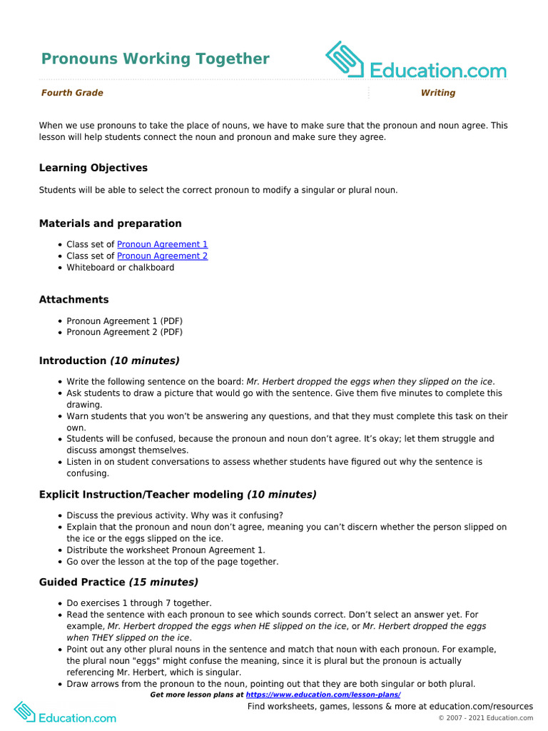 Usr Local SRC Education - Com Files Static Lesson-Plans Pronouns-Working-Together Pronouns ...