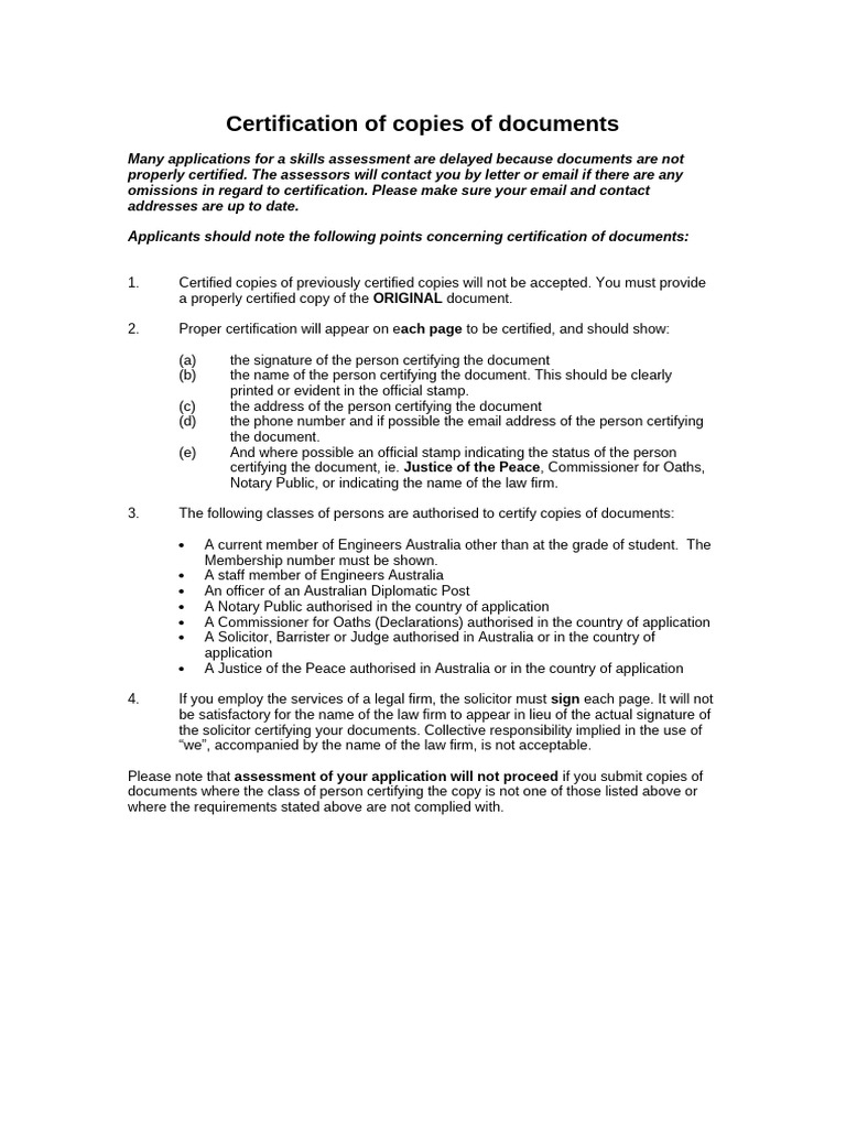 Certification of Copies of Documents | PDF | Notary Public | Practice ...
