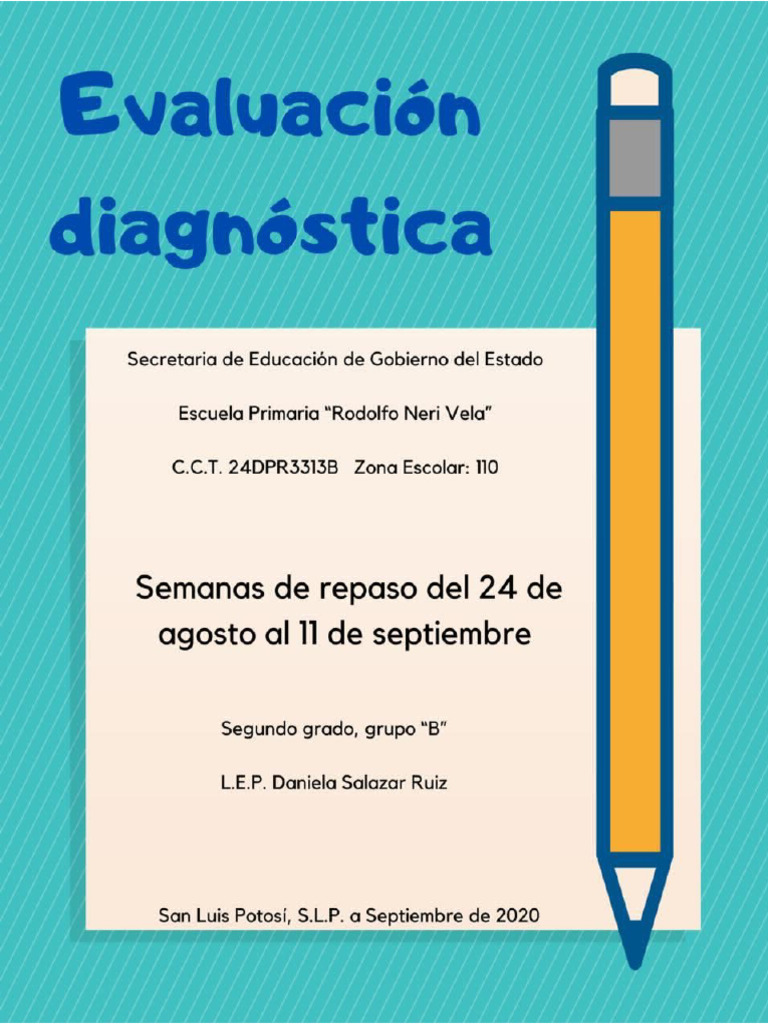 Evaluación Diagnóstica 2-B | PDF | Educación primaria | Comunicación ...