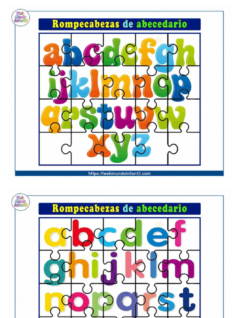 Rompecabezas de Las Letras Del Abecedario | PDF