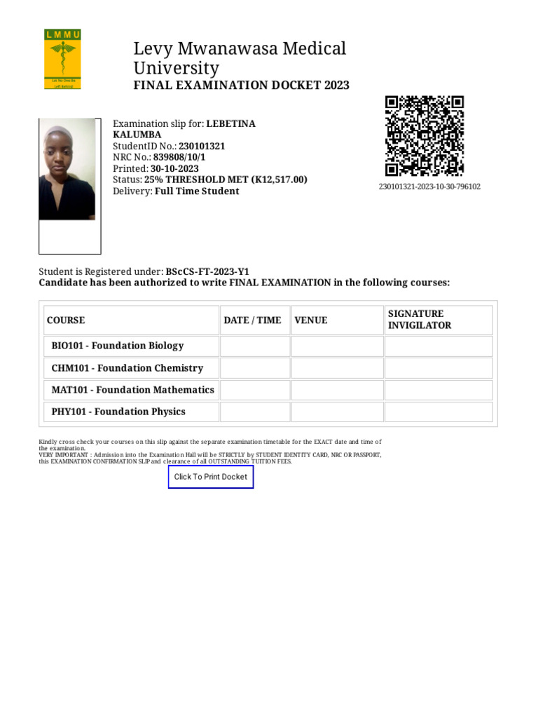 Edurole - Lmmu.ac - ZM Examination Results | PDF