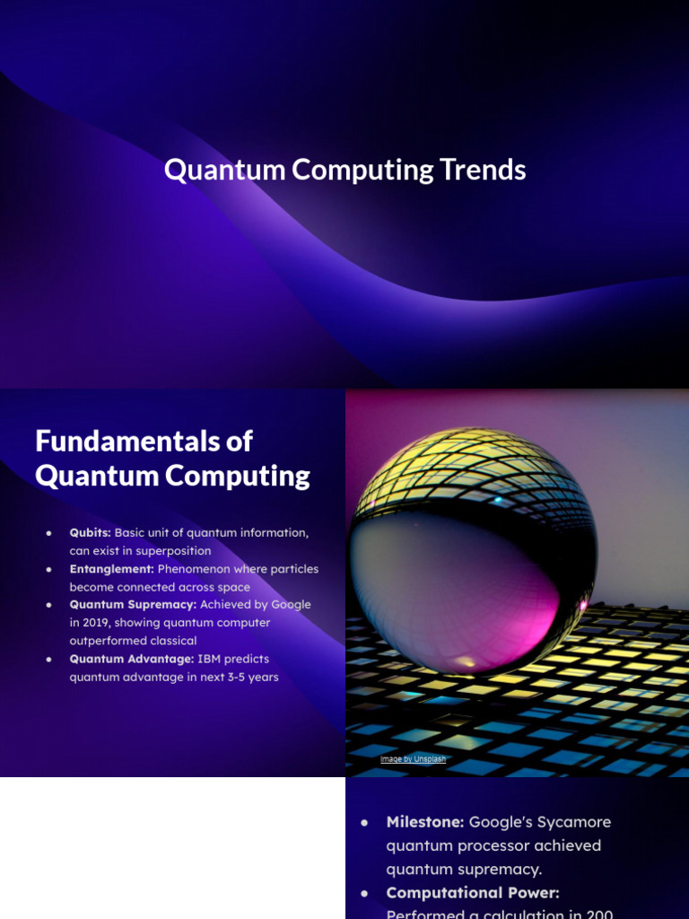 Quantum Computing Trends | PDF | Quantum Computing | Computing