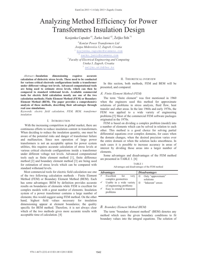 Capuder2013 Analyzing Method Efficiency For Power Transformers ... Capuder2013 Analyzing Method Efficiency For Power Transformers ...