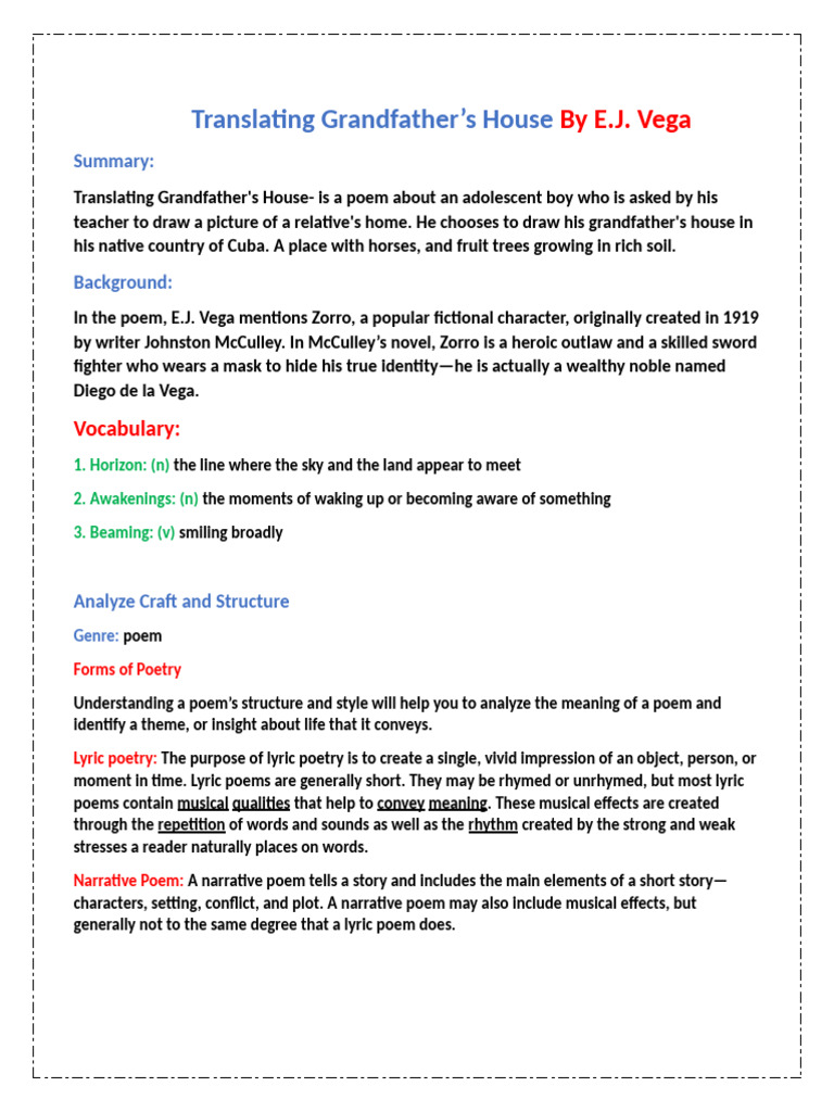 Poetry Analysis for Students | PDF | Poetry | Narrative