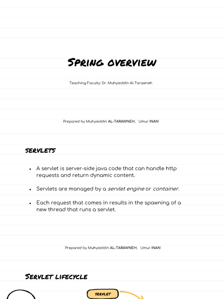 Spring Framework Servlet Overview | PDF | Spring Framework | Software Development
