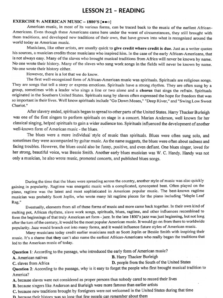 Lesson 21 | PDF | Career & Growth | Self-Improvement