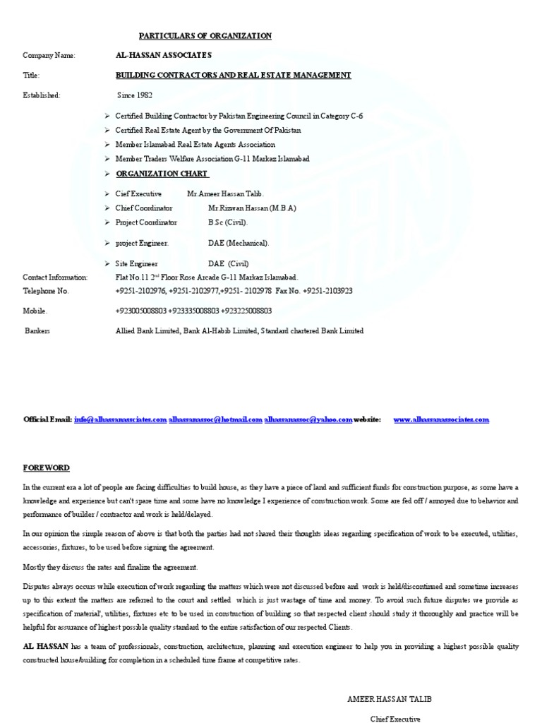 Specification of Work | PDF | Specification (Technical Standard) | Concrete