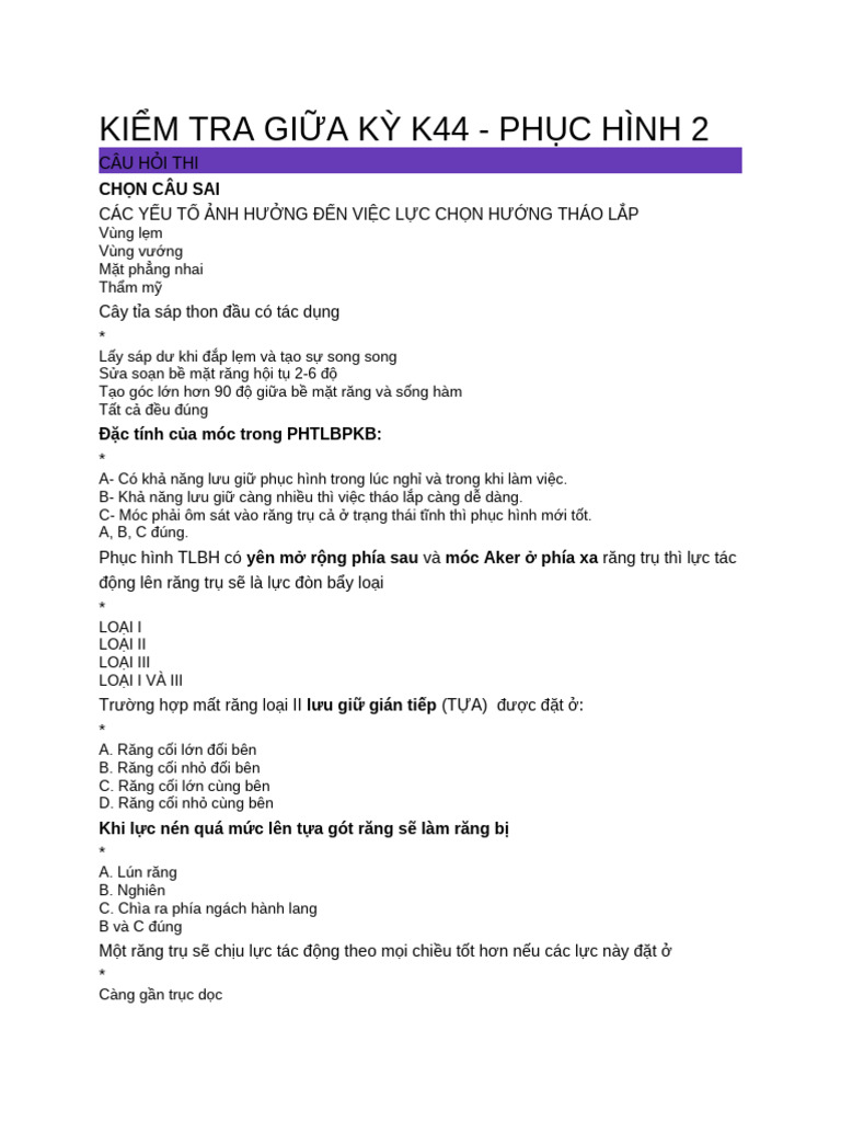 Kiểm Tra Giữa Kỳ k44 Ph2 | PDF