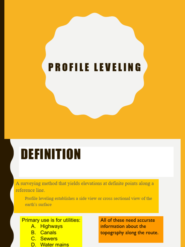 Profile Leveling | PDF | Topography