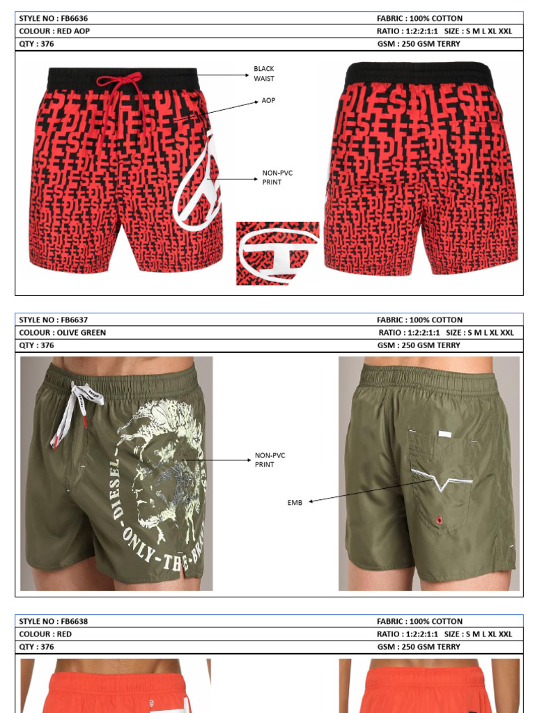 DIESEL SHORTS | PDF