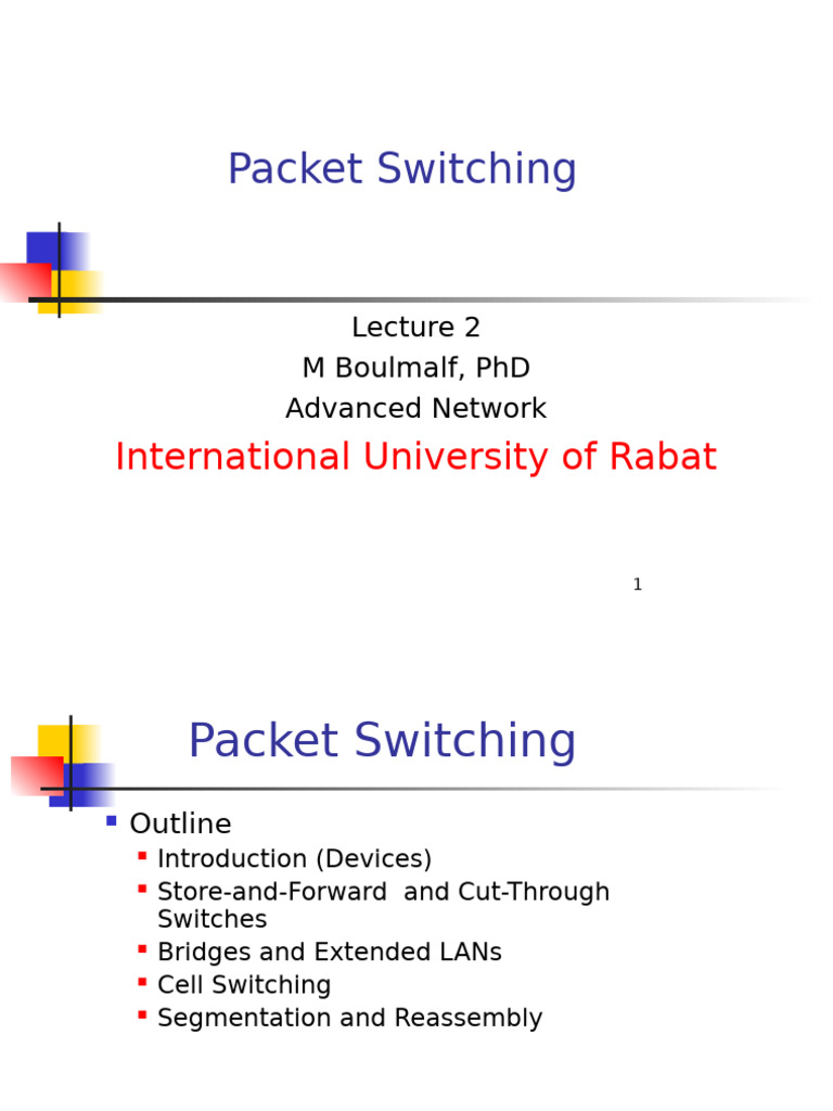 Lecture2 NP Sep 2018 | PDF | Network Switch | Computer Network