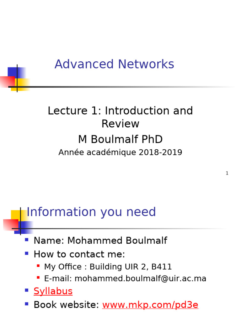 Lecture1 NP Sept 2018 | PDF | Computer Network | Latency (Engineering)