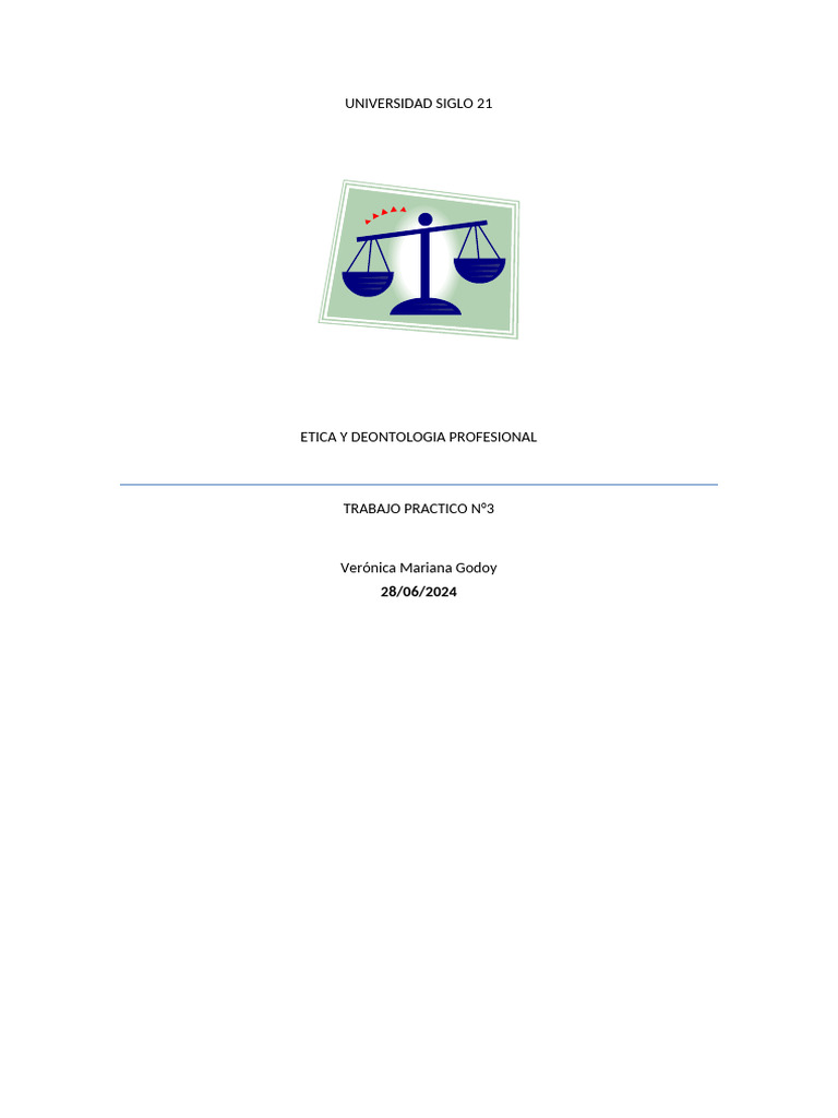 TP 3 ETICA | PDF | Justicia | Crimen y violencia