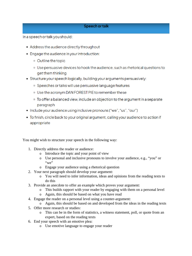 English Speech Notes Pdf Argument Rhetoric